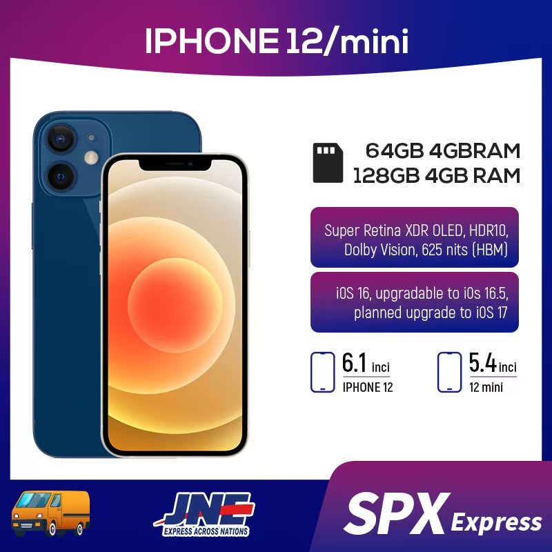 Jual BC iPHONE12MINI 64GB 128GB 256GB Second BEKAS ORIGINAL100% MULUS ...