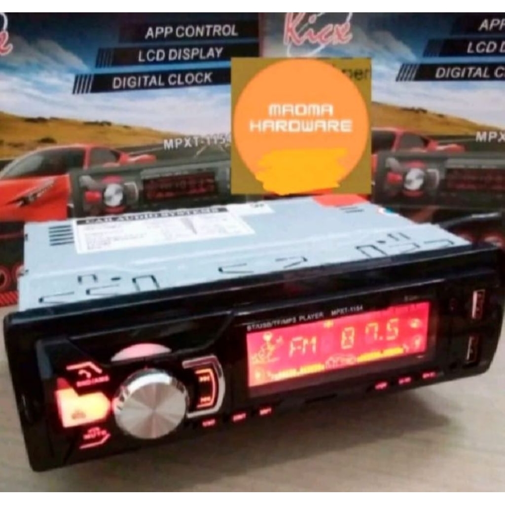 Jual Head Unit Single Din KICK 2USB Body Panjang Bluetooth | Shopee ...