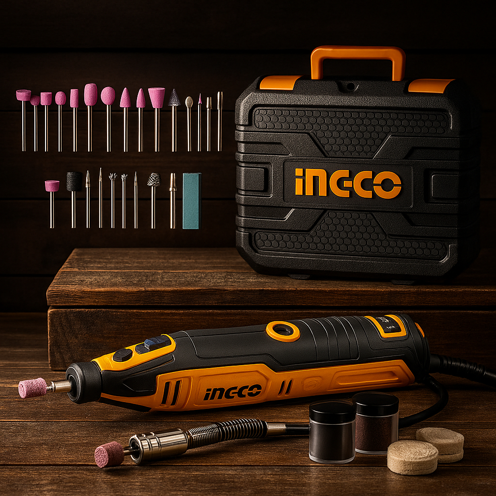 Jual INGCO Mini Die Grinder MG13328 130W Bor Gerinda Ukir Kayu 109pcs ...