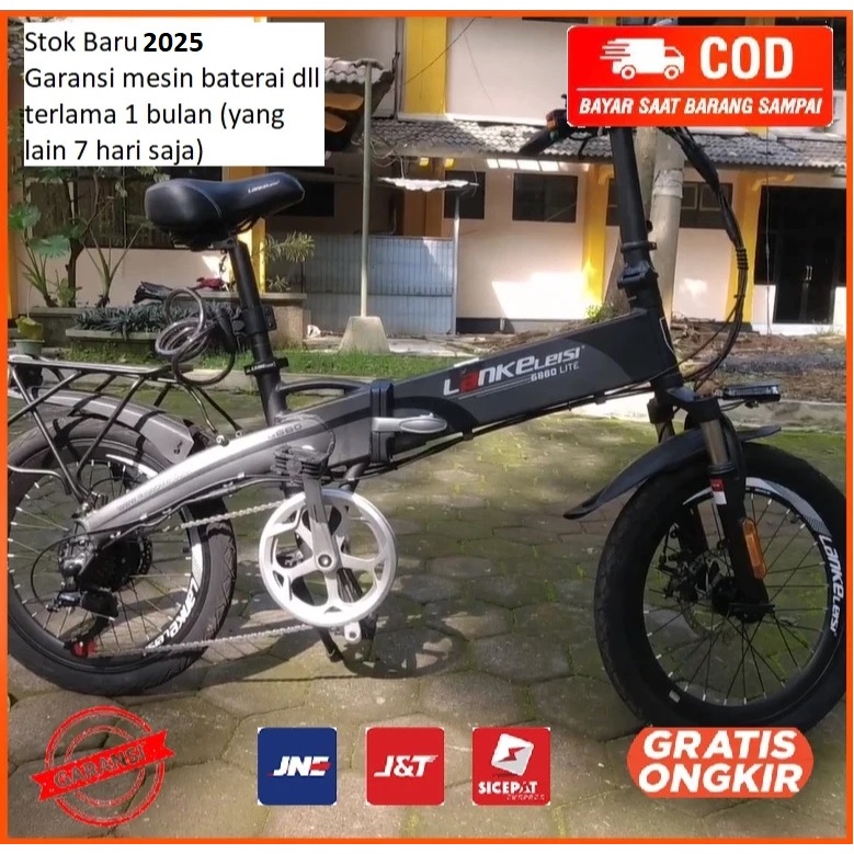 Jual Sepeda Lankeleisi G660 listrik Lipat Smart Moped Lite Edition 48V ...