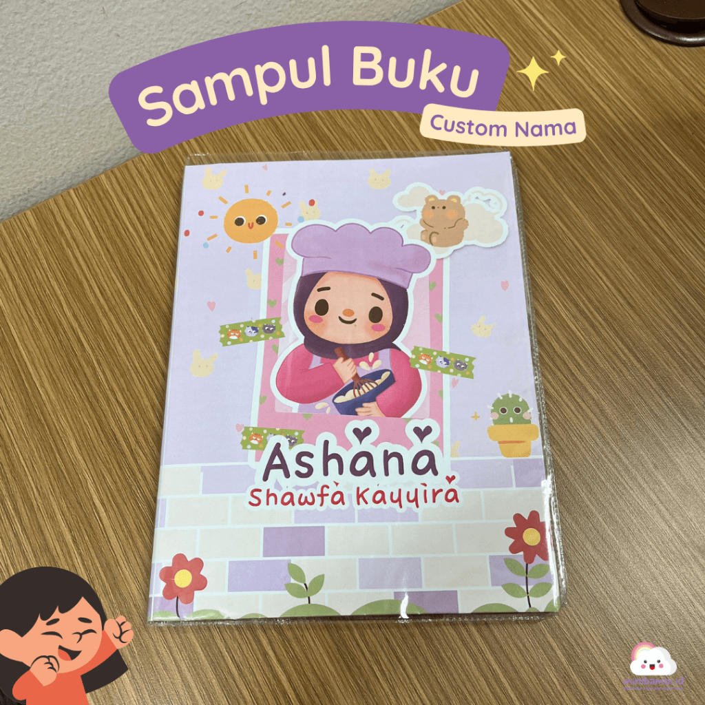 Jual Sampul Buku Custom Nama Desain Full Color Buku Tulis | Shopee ...