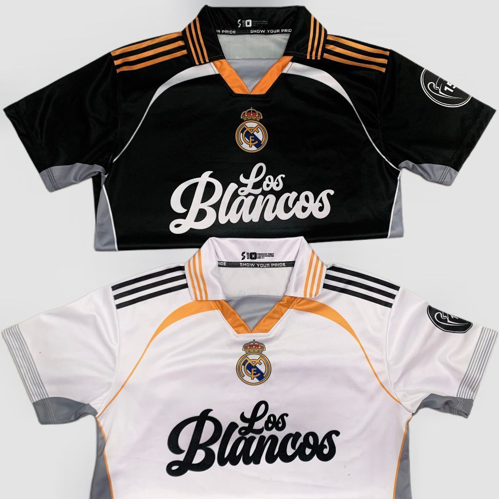 Jual jersey strike vintage fantasi MADRID hitam/putih /jersey Los ...