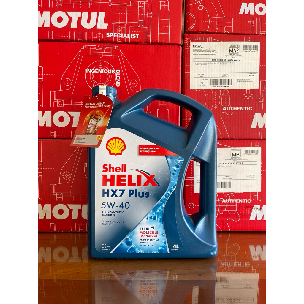 Jual Oli Shell Helix HX7 SAE 5W-40 (4L) Ori Garansi 100% | Shopee Indonesia
