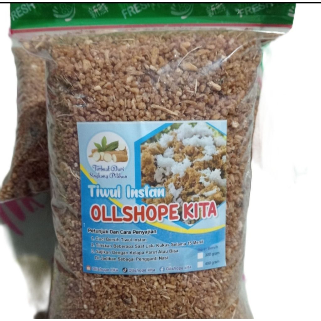 Jual Oyek Nasi Tiwul Instan Kuning Kwalitas Super 1Kg | Shopee Indonesia