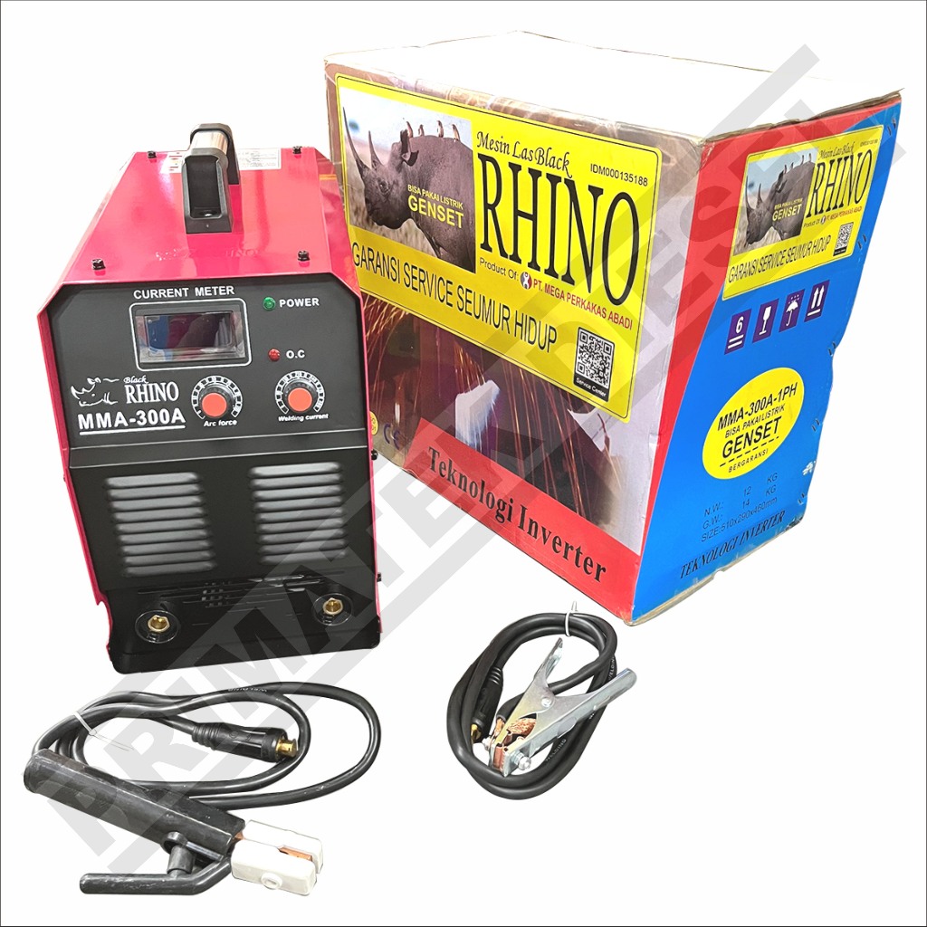 Jual Mesin Las MMA 300 A RHINO 1Phase / Mesin Las Listrik Trafo MMA300A RHINO / Inverter Welding ...