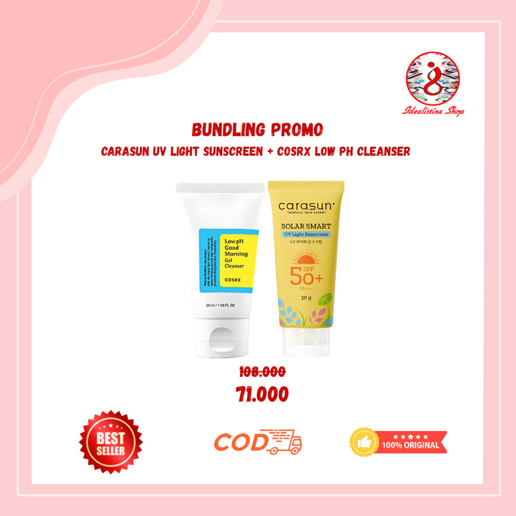 Jual CARASUN Solar Smart UV LIGHT Sunscreen SPF 50 PA++++ | Shopee Indonesia