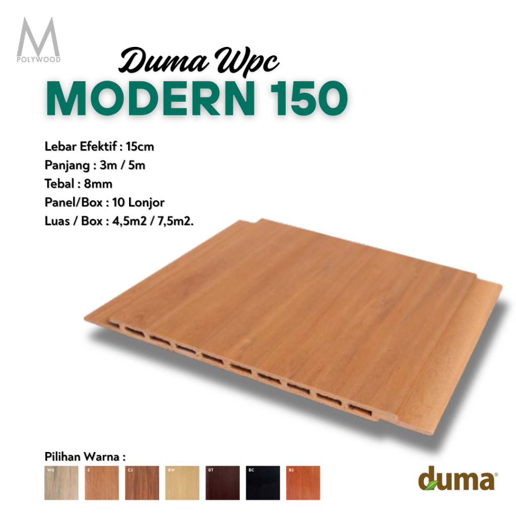 Jual READY STOK - DUMA MODERN 150 / DUMA WPC (WOOD PLASTIC COMPOSITE ...