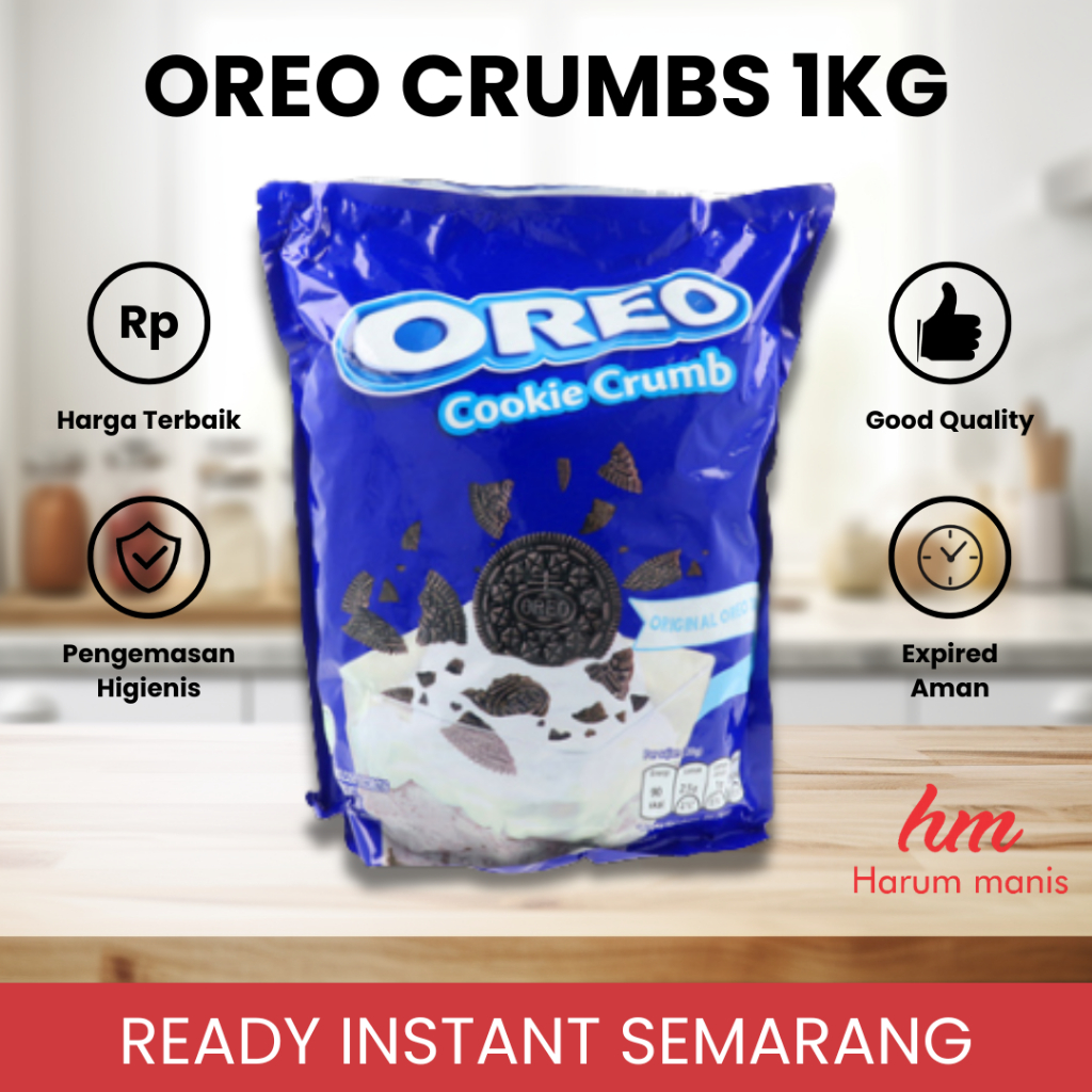 Jual Oreo Cookie Crumb / Bubuk Oreo Kasar Original 1kg Instant Semarang ...