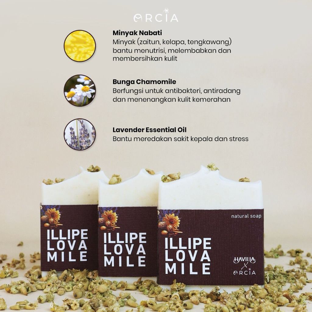 Jual Arcia X Havilla Tea Illipe Lovamile Soap Bar | Shopee Indonesia