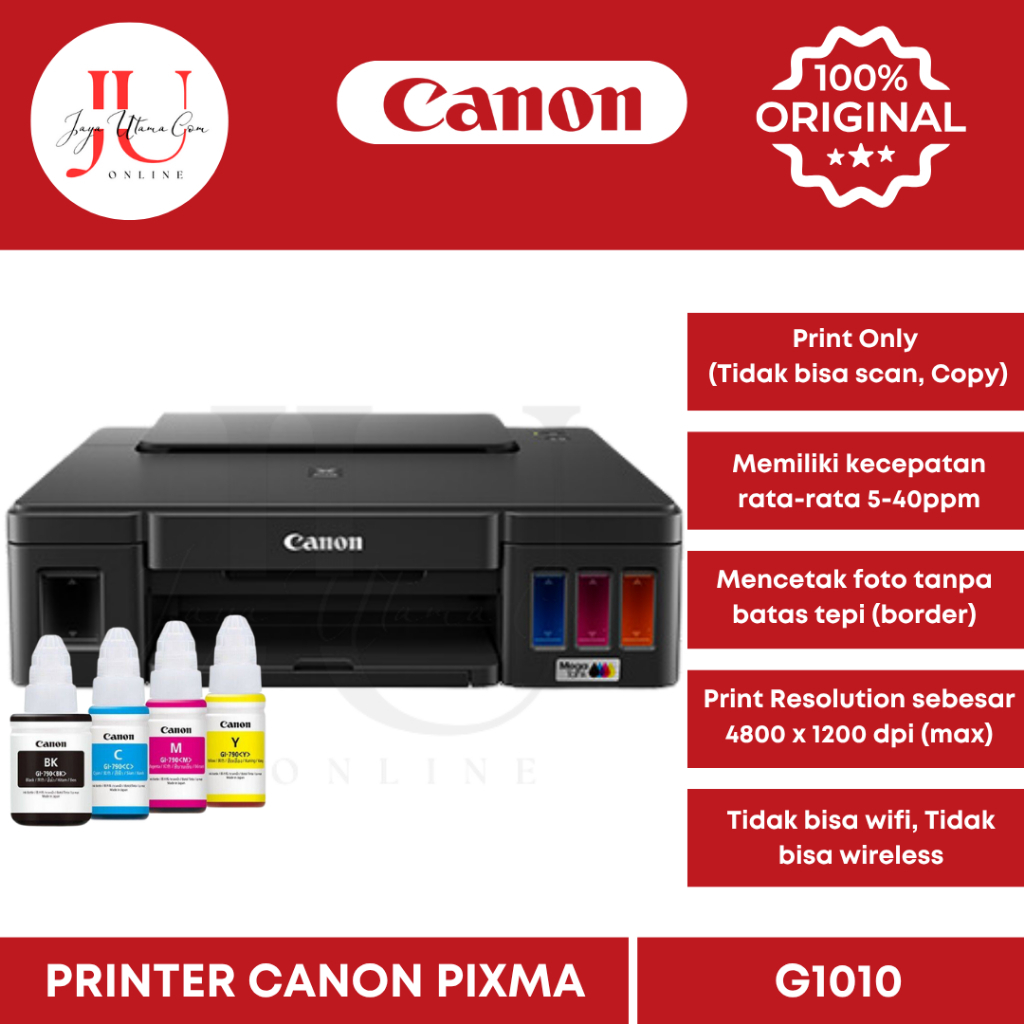 Jual Printer Canon G1010 / Printer Inkjet Canon PIXMA G1010 Original ...