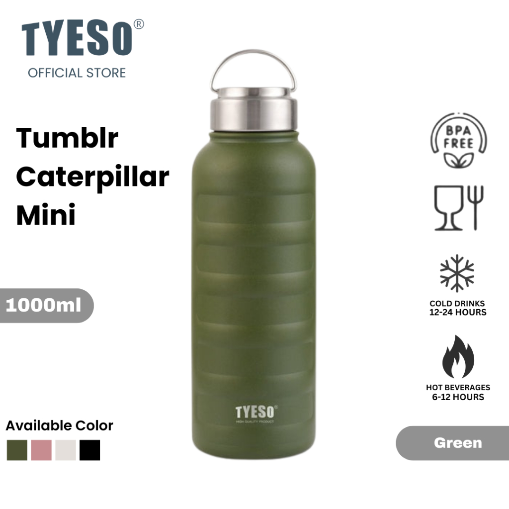 Jual Tyeso Tumbler Botol Minum Caterpillar Mini Original 1000 ml (TS ...
