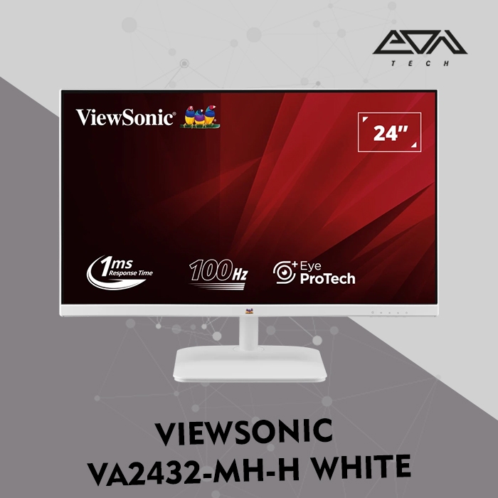 Jual ViewSonic VA2432-MH-H White Monitor (24"/FHD/IPS/100Hz/1ms/HDMI ...