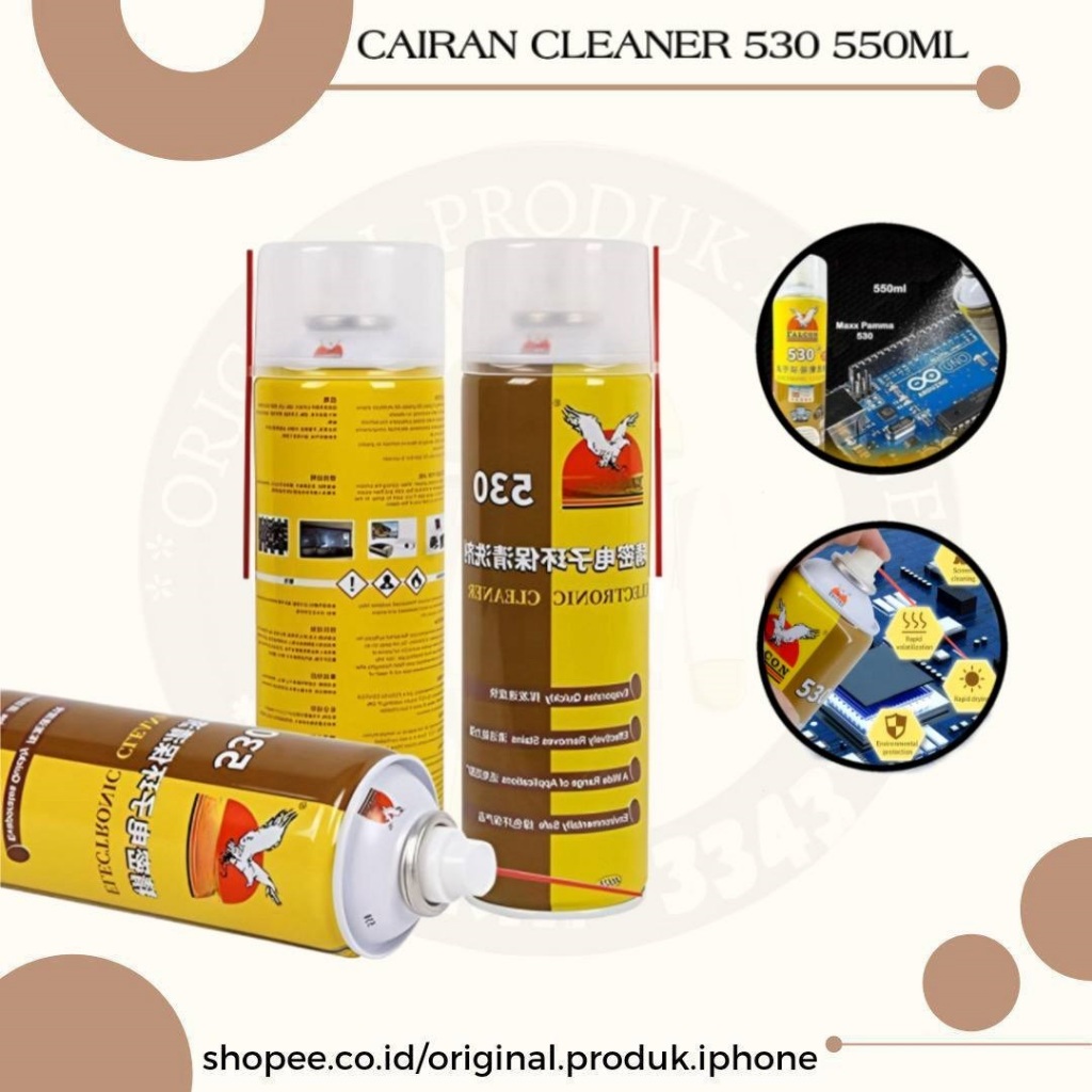 Jual CAIRAN CLEANER 530 PEMBERSIH KOMPONEN ELEKTRONIK 550ML ORIGINAL ...