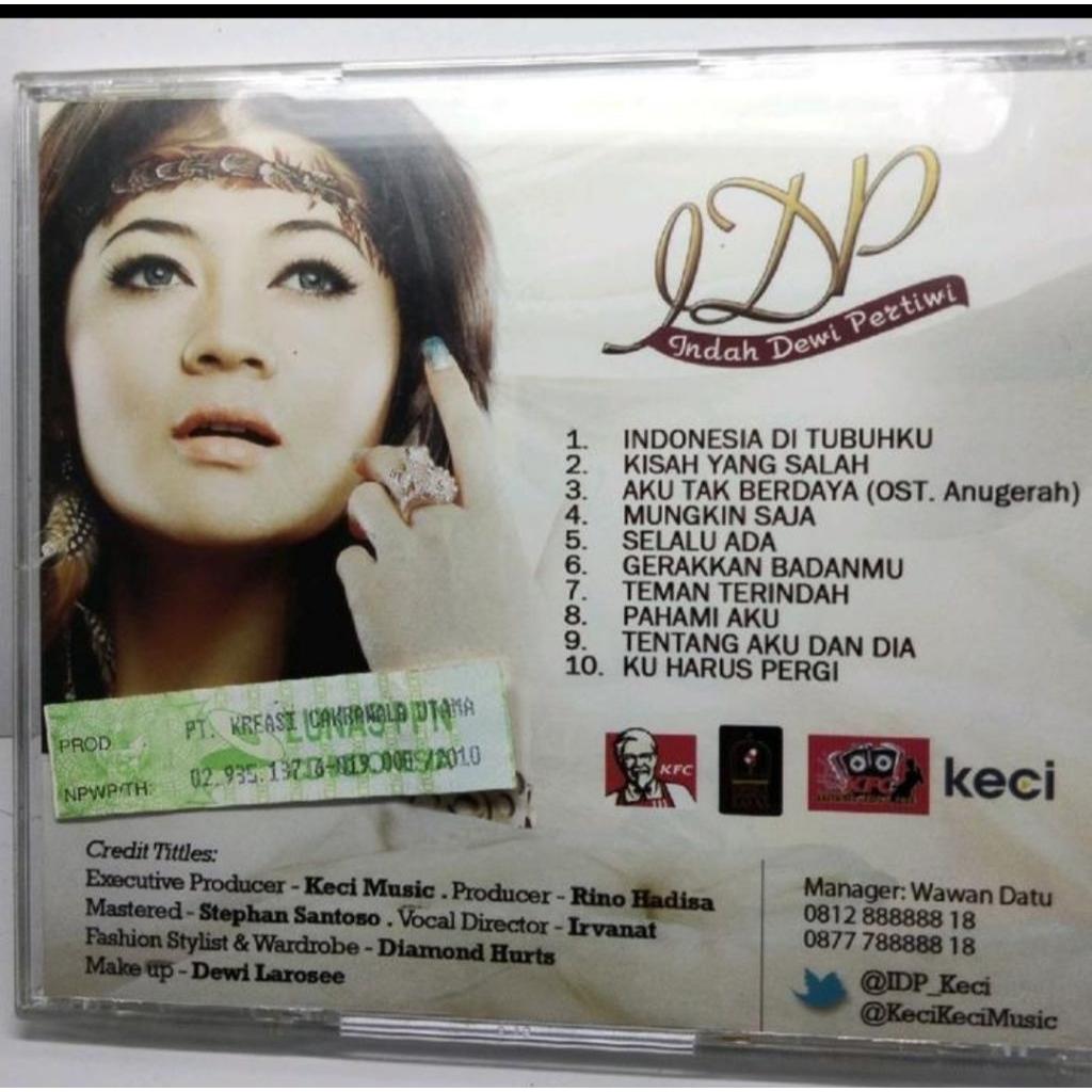 Jual CD 1386P IDP KFC INDAH DEWI PERTIWI INDONESIA | Shopee Indonesia