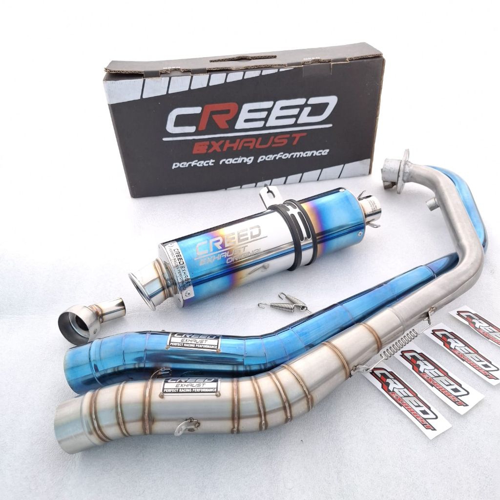Jual CREED EXHAUST KNALPOT RACING R15 XABRE XSR FU VIXION GSX CBR SONIC ...