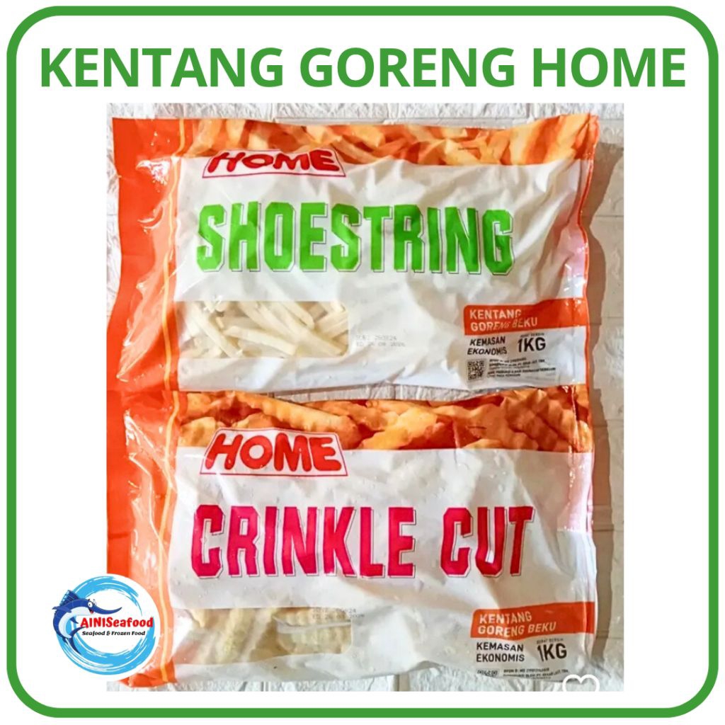 Jual Kentang Goreng French Fries - Home Cut Kentang Shoestring Crinkle ...