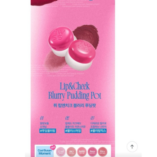 Jual [PO KOREA] Fwee Blurry Pudding Pot Lip and Cheek Semua shade ready ...