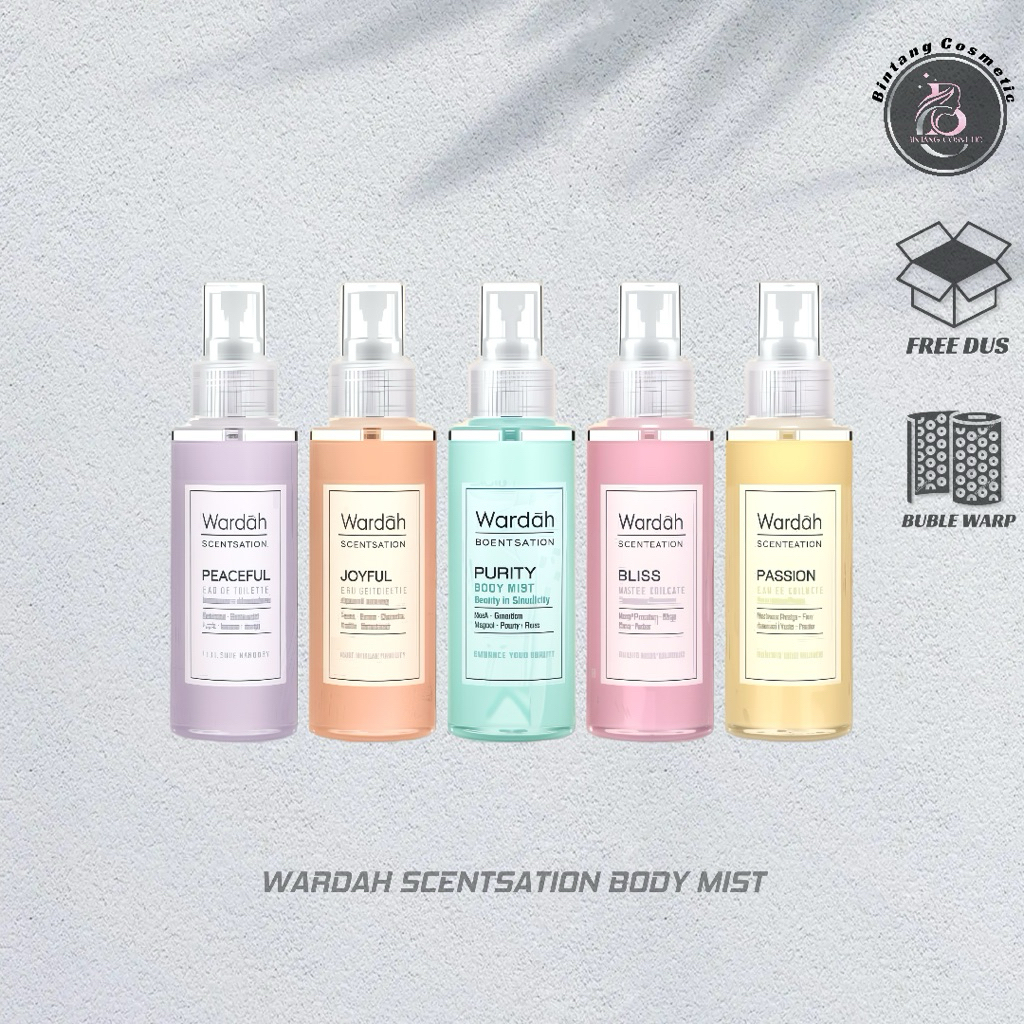 Jual Wardah Body Scentsation Body Mist 100 ml , Parfum Wardah Body Mist ...