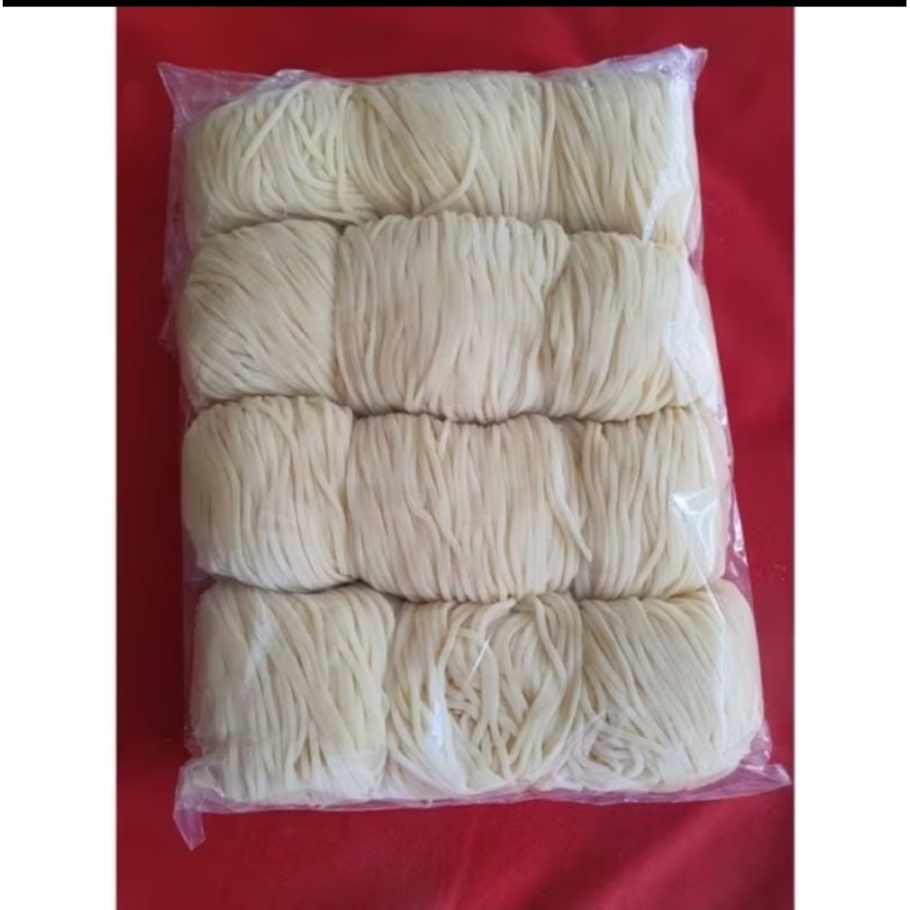Jual Mie Basah Ramen Tipis Kecil Halal Murah 1kg isi 12porsi/gulung ...
