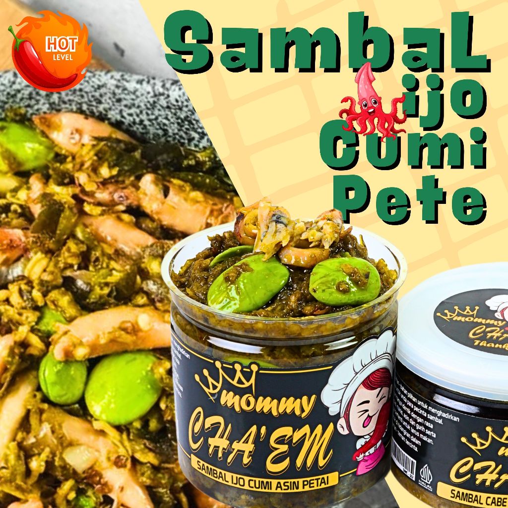 Jual Sambal Ijo Cumi Pete Sambel Hijau Petai Cabai Cabe Hijau Sambal ...