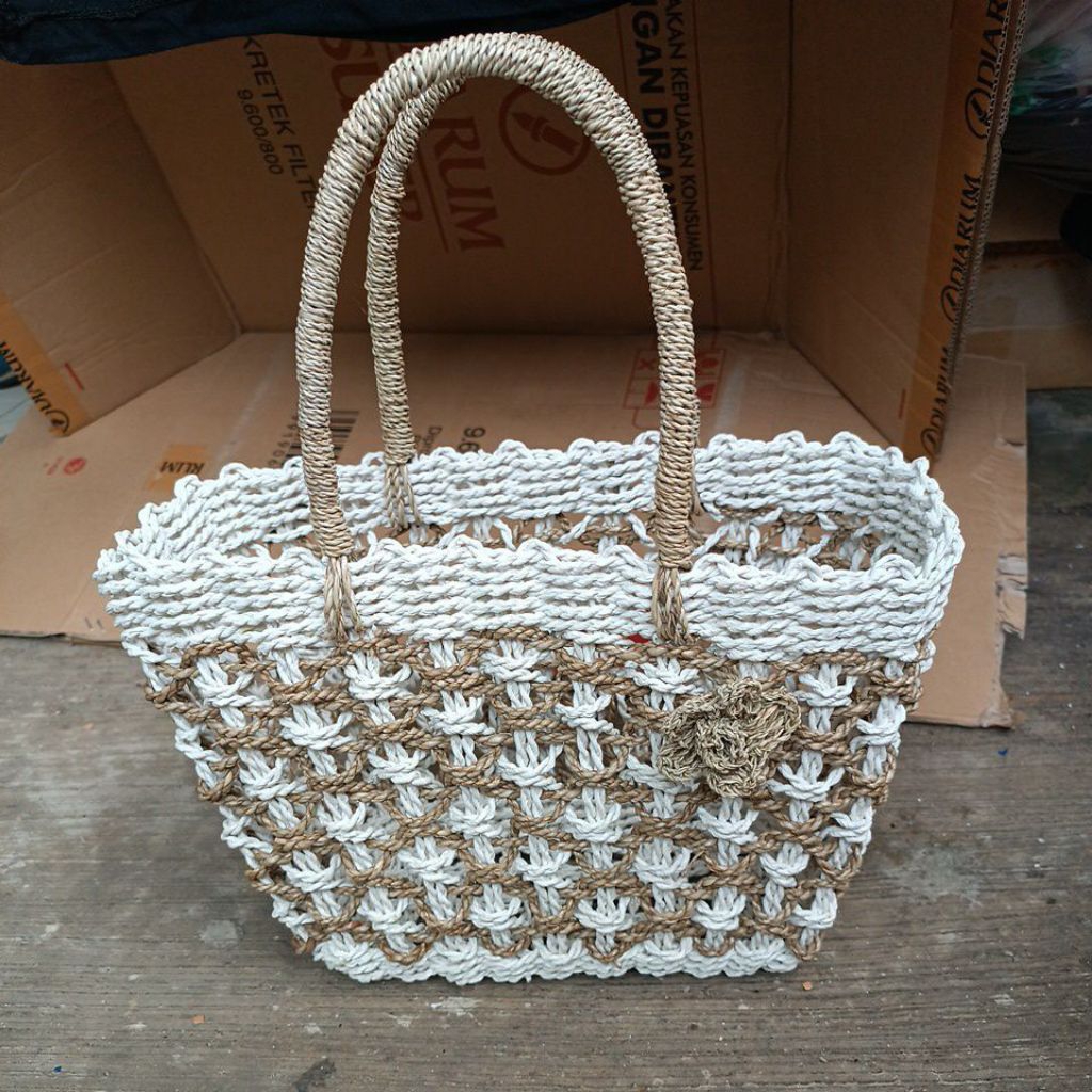 Jual Tas Bakul Anyaman Melati Polos / Tas Pantai / Tas Bali | Shopee ...