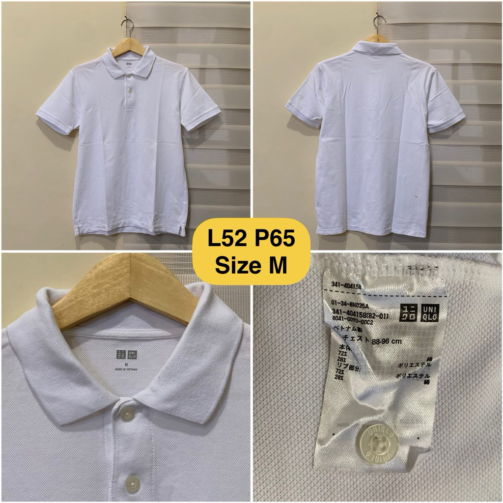 Jual Poloshirt Uniqlo Putih Original | Shopee Indonesia
