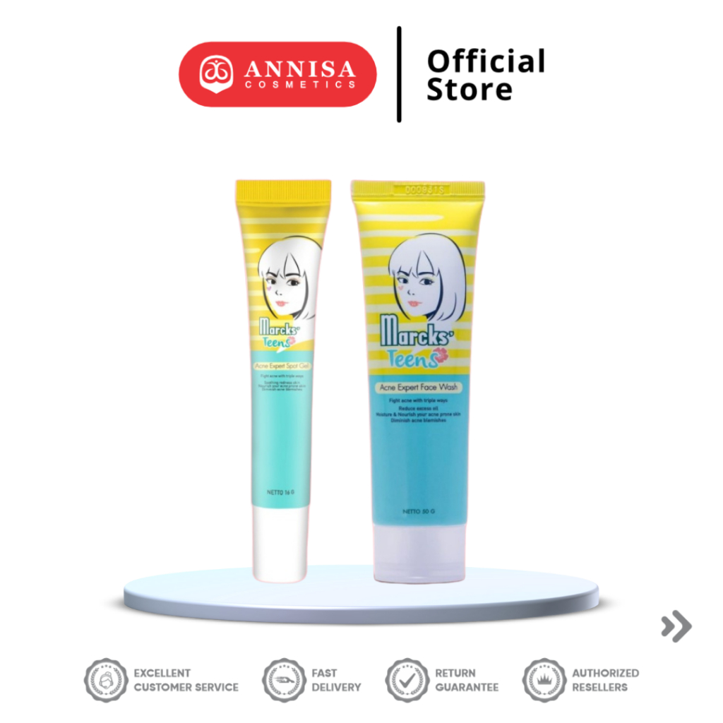 Jual Marcks Teens Acne Expert Face Wash dan Acne Expert Spot Gel ...