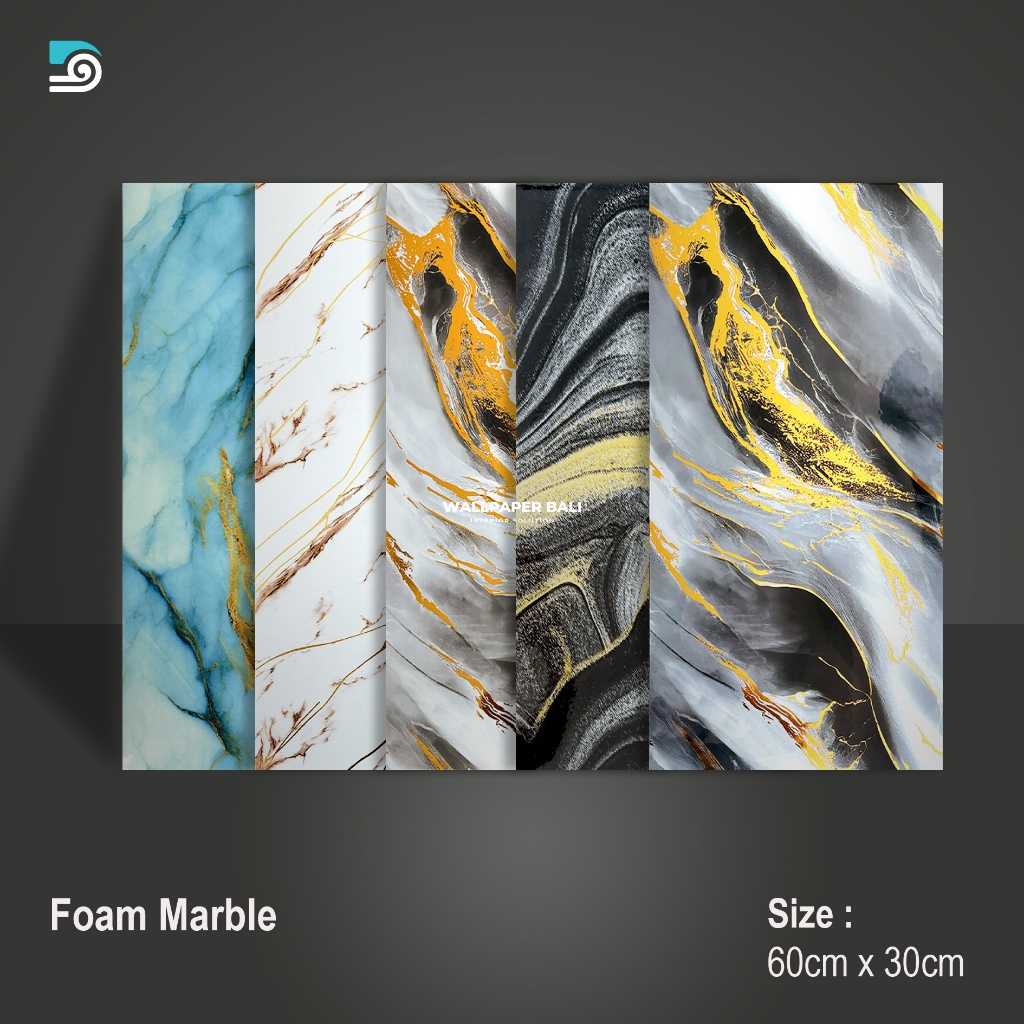 Jual FoamMarble WallpaperDinding/FoamDapurGlossy/WallpaperDinding ...