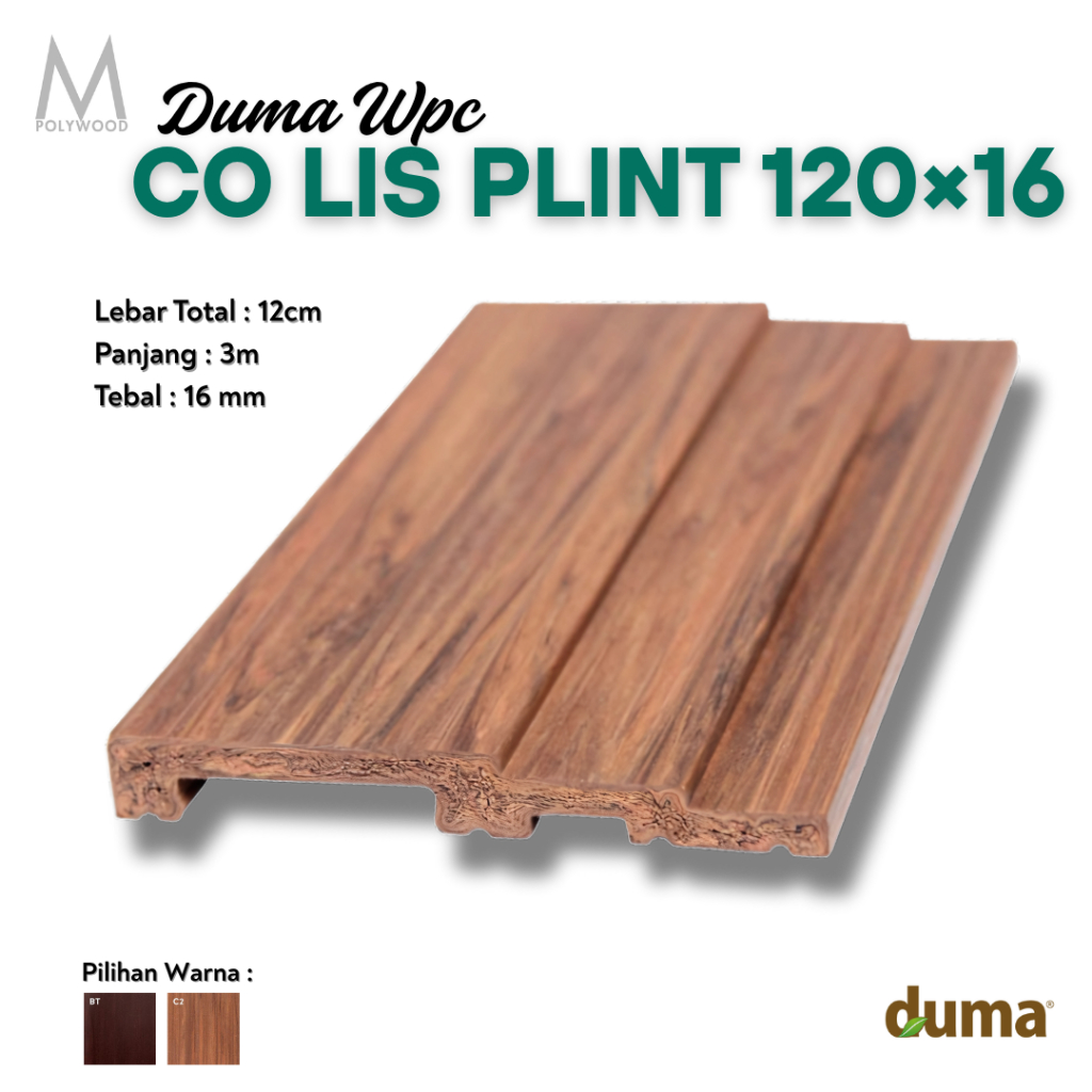 Jual Duma Co Lis Plint Duma WPC 120x16 / Lis Plen / Lis Lantai - DUMA ...