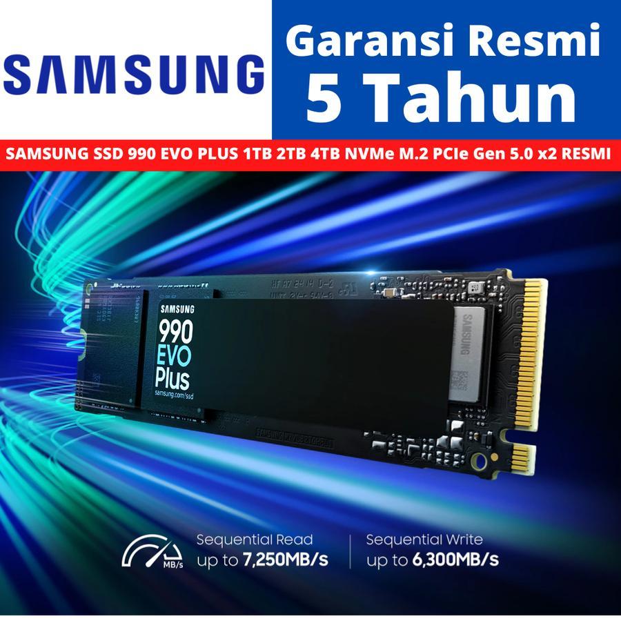 Jual SSD Samsung 990 EVO PLUS 1TB 2TB 4TB NVMe M.2 PCIe Gen 4.0 Gen 5.0 100% Original | Shopee ...