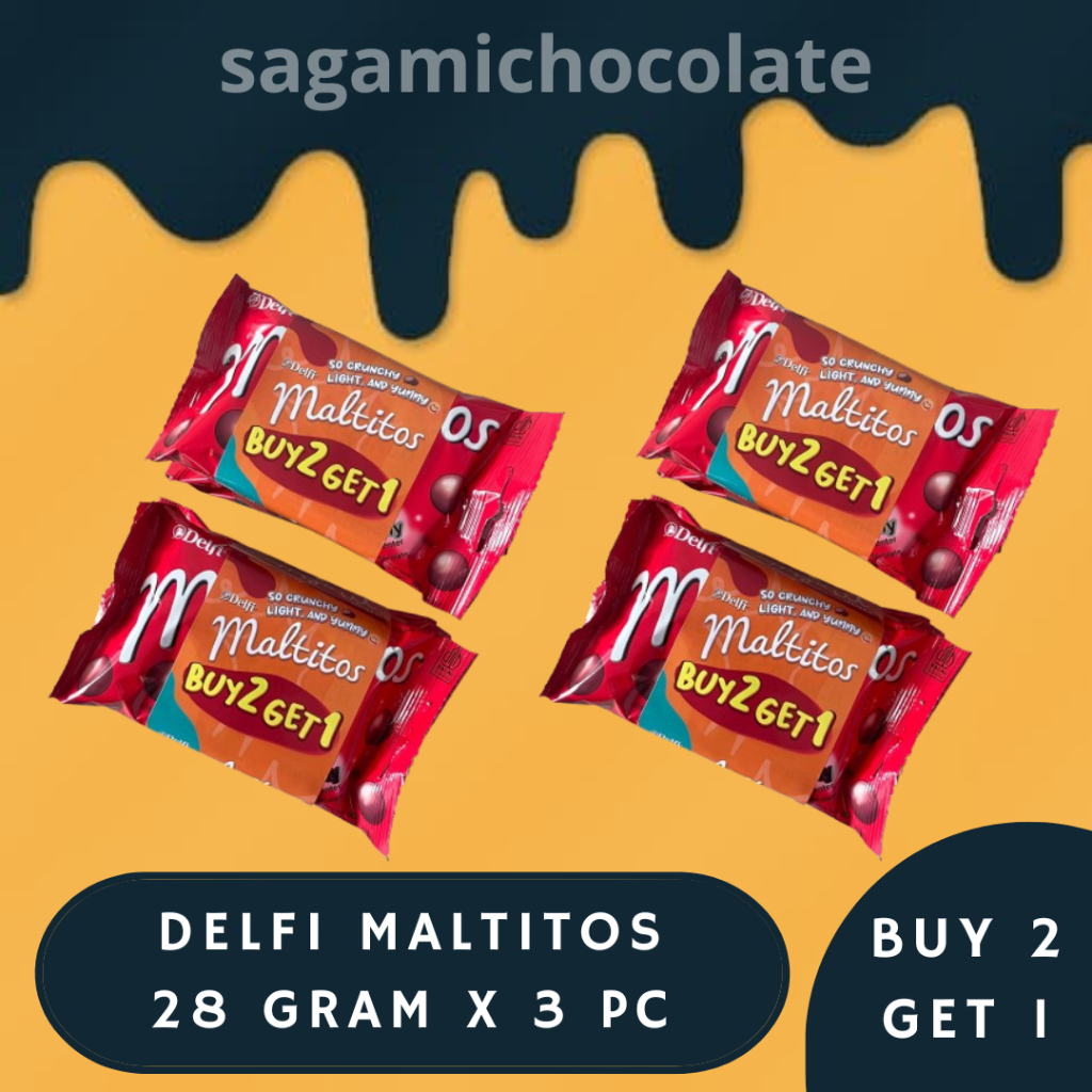 Jual MALTITOS MALT CRUNCH 28 GRAM BUY 2 GET 1 (1 BUNDLE) COKLAT DELFI ...