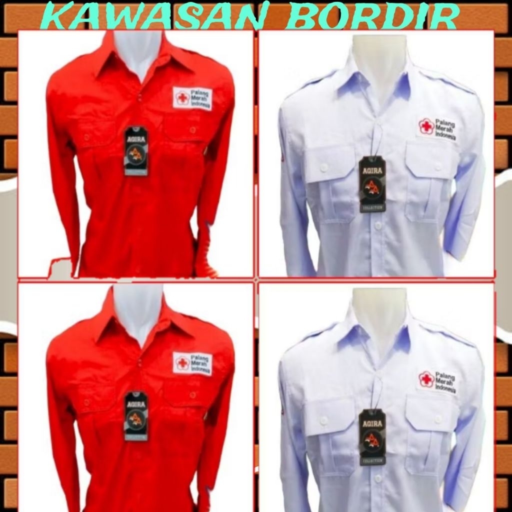 Jual Terbaru kemeja PMI palang merah Indonesia seragam PMI baju PMI pdh ...