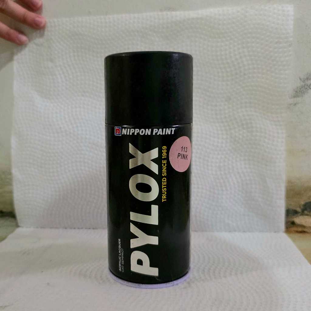 Jual ASLI 100% warna PINK 113 Pylox Nippon Paint 300CC | Pilox cat ...