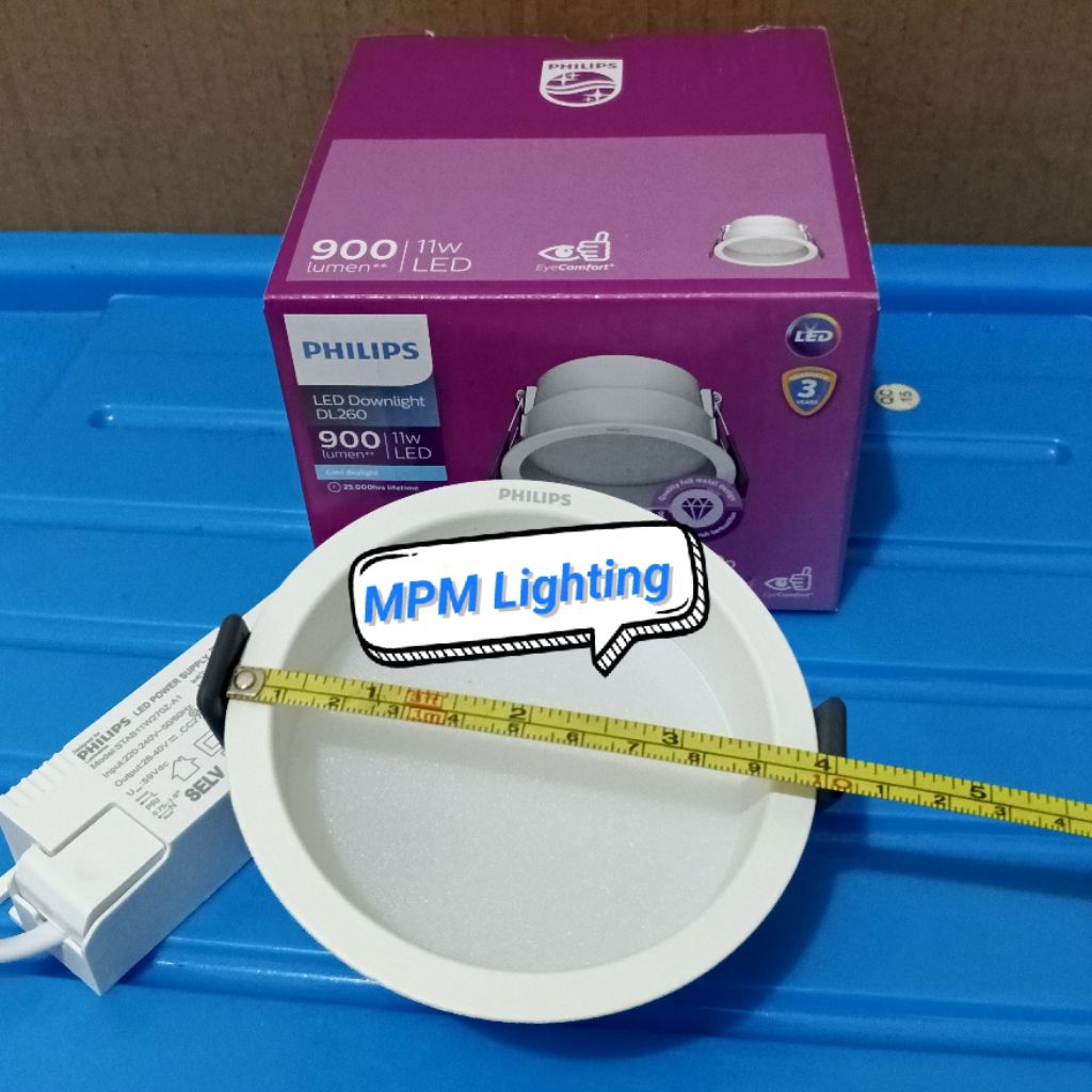 Jual PHILIPS Downlight DL260 LED 11 WATT 6500K Inbow/ LED Panel Philips ...
