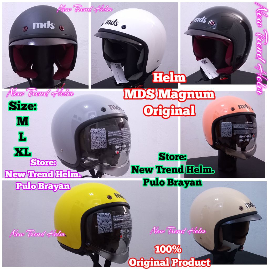 Jual Helm MDS Magnum Original | Shopee Indonesia