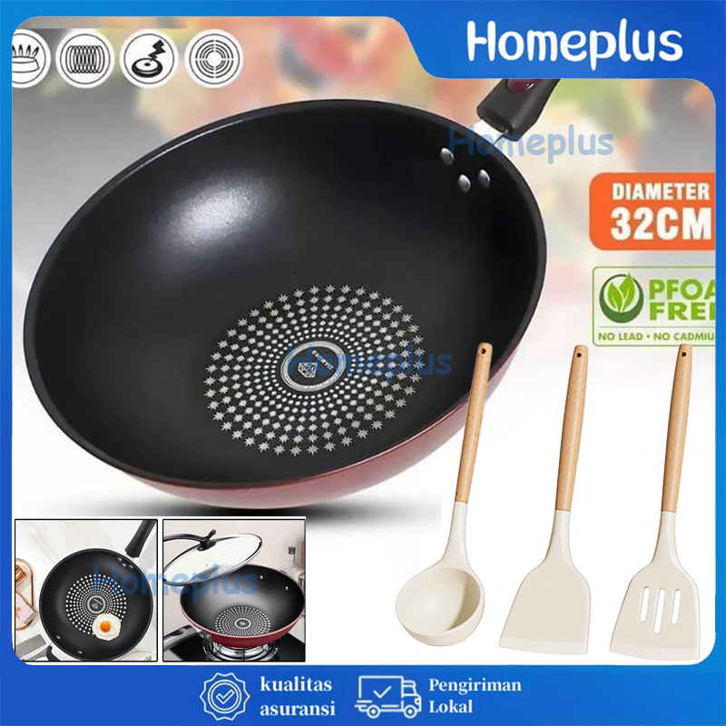 Jual Teflon Batu Medis / Diamond WokPan / Wajan Penggorengan Anti ...