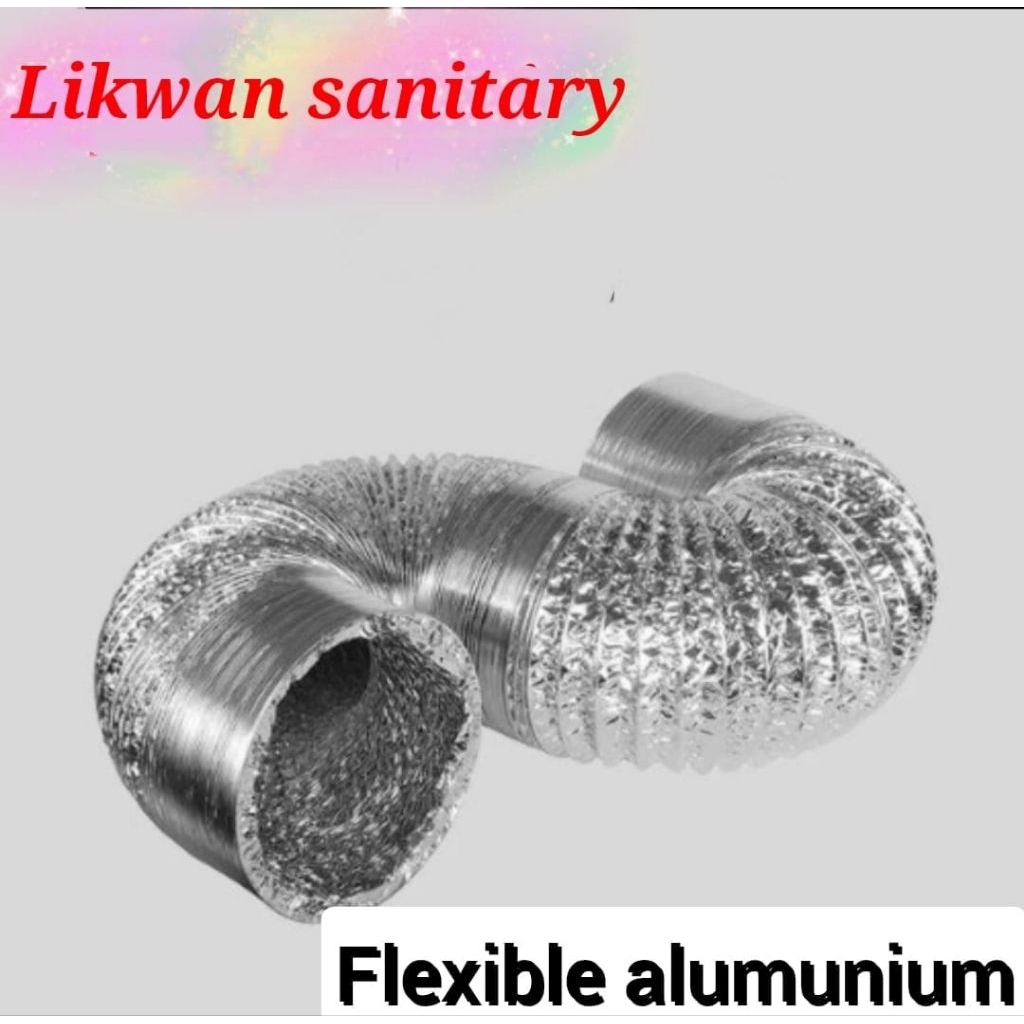 Jual Pipa flexible ducting alumunium diameter 4" inch / Flexible ...
