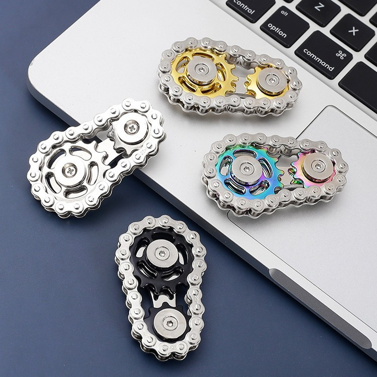 Jual Fidget spinner gear chain roda gigi rantai penghilang stress ...