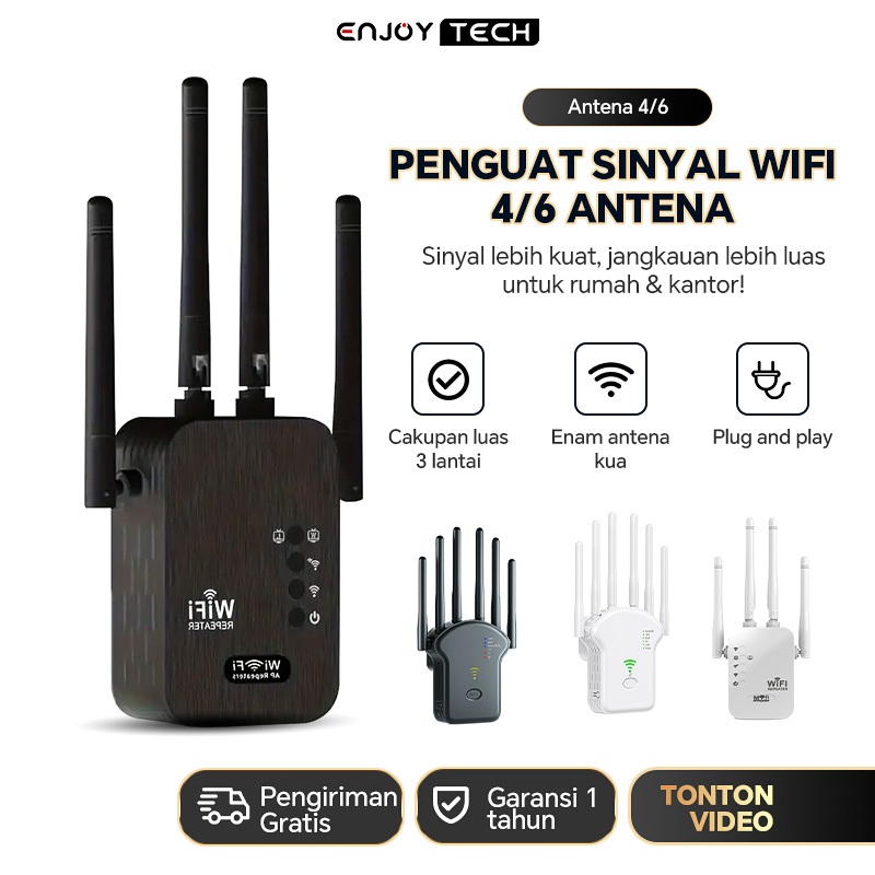 Jual MIFI Penguat Sinyal Repeater Jarak Jauh penguat modem Penguat Sinyal WIFI 1500Mbps Dual ...