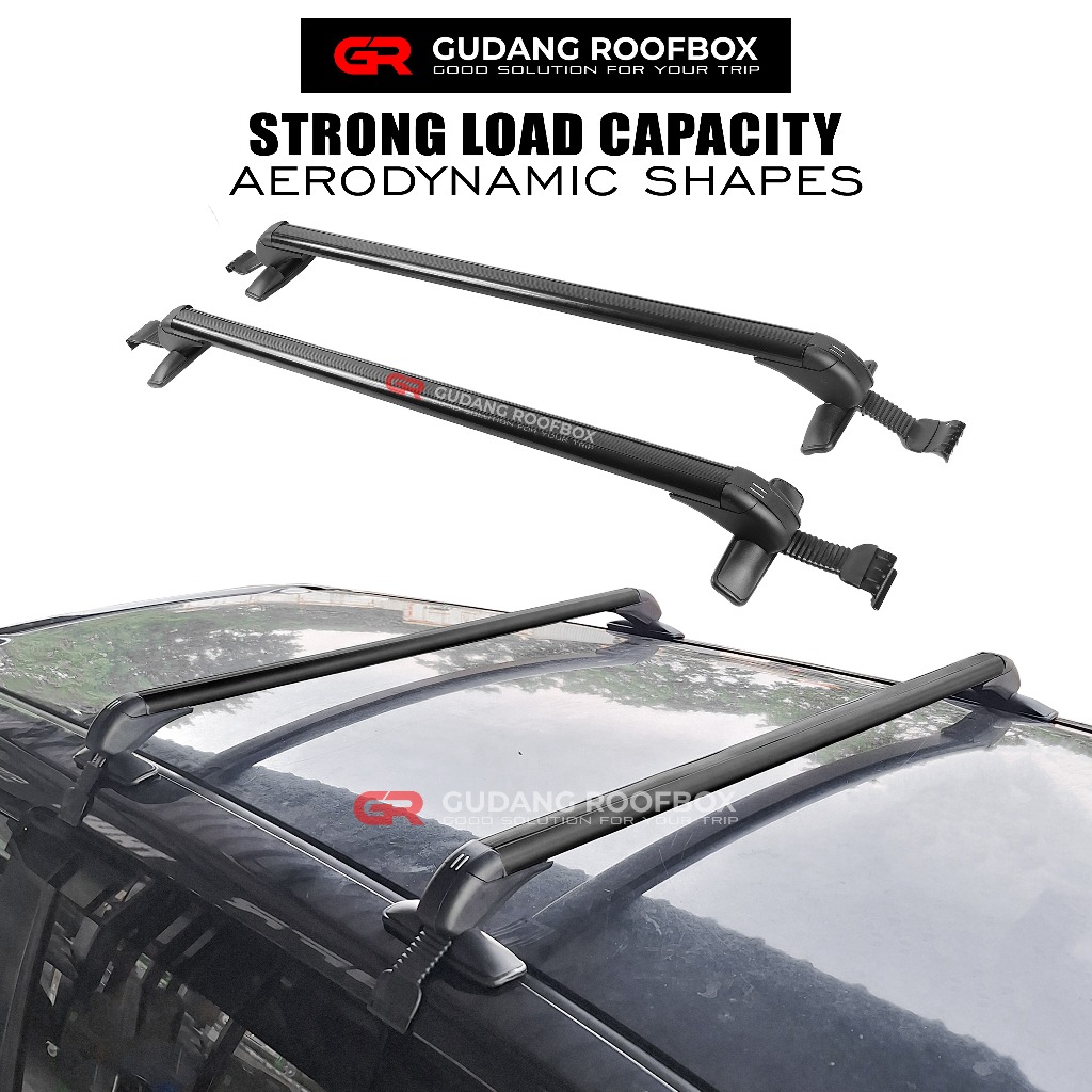 Jual Crossbar Cross Bar Roof Rack Universal Jepit Body Tanpa Roof Rail ...