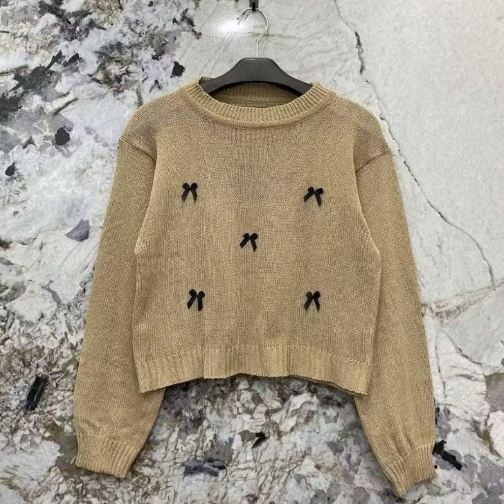Jual Lily Sweater Rajut Oversize Baju Atasan Wanita Korean Style Tebal ...