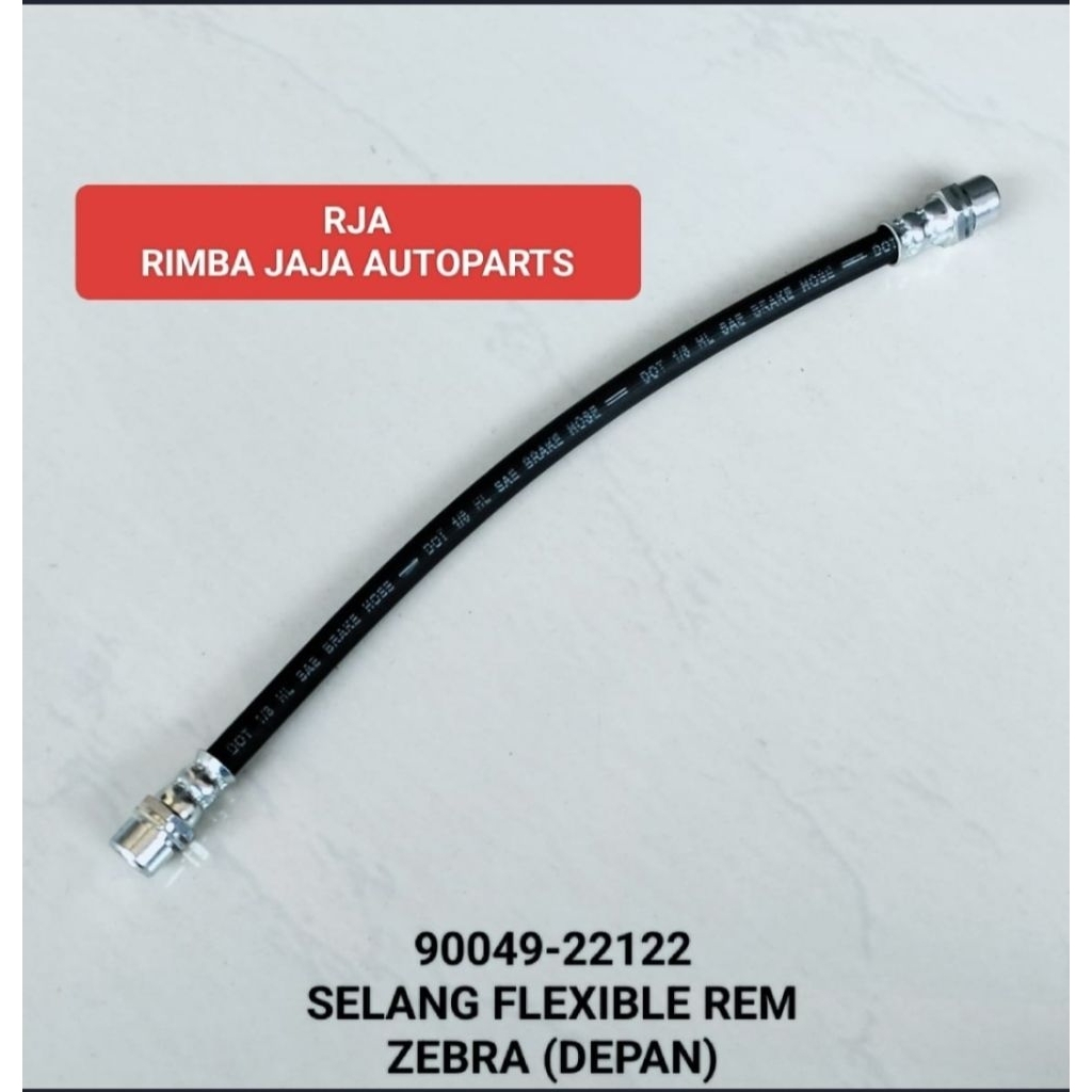 Jual SELANG FLEXIBLE REM UNTUK MOBIL ZEBRA, DEPAN (PANJANG) 34CM)(ID ...