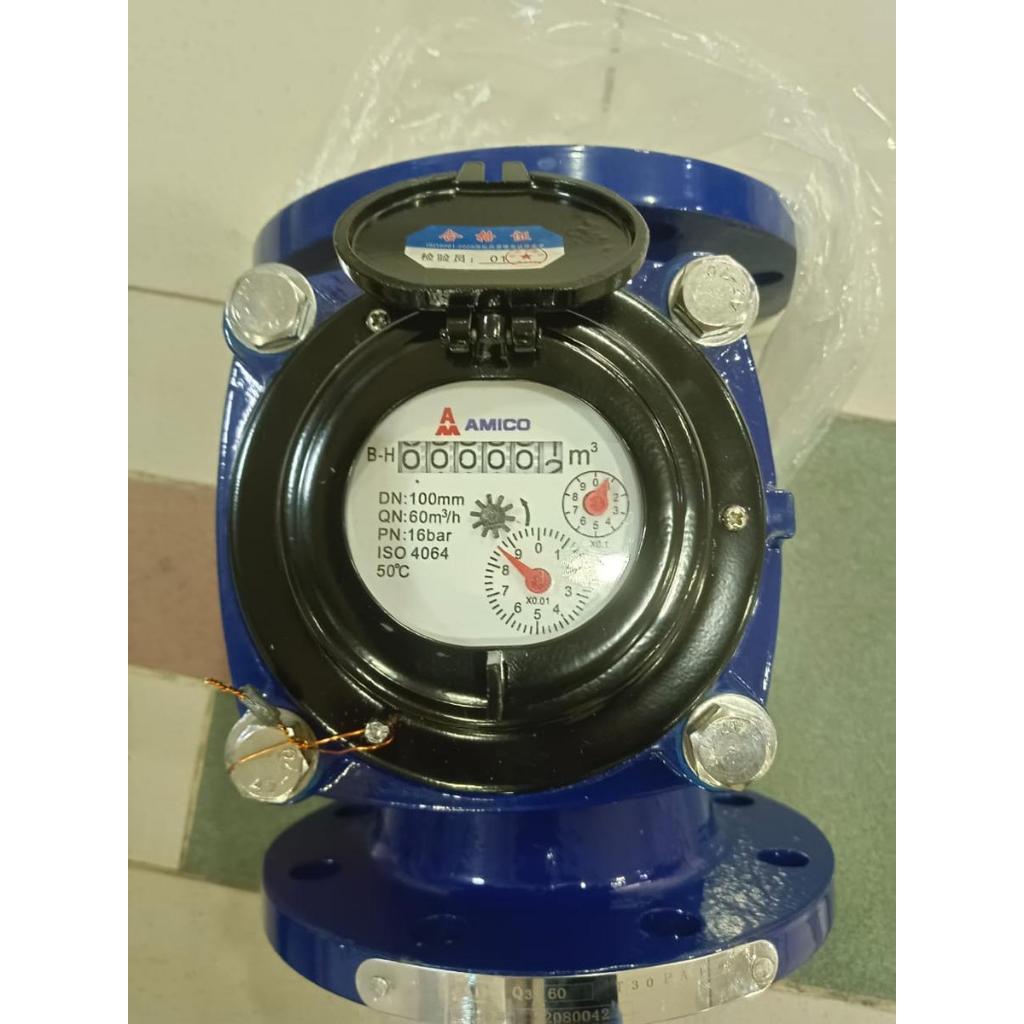Jual Water Meter Amico 4 Inch Flow Meter DN100 Meteran Air | Shopee ...