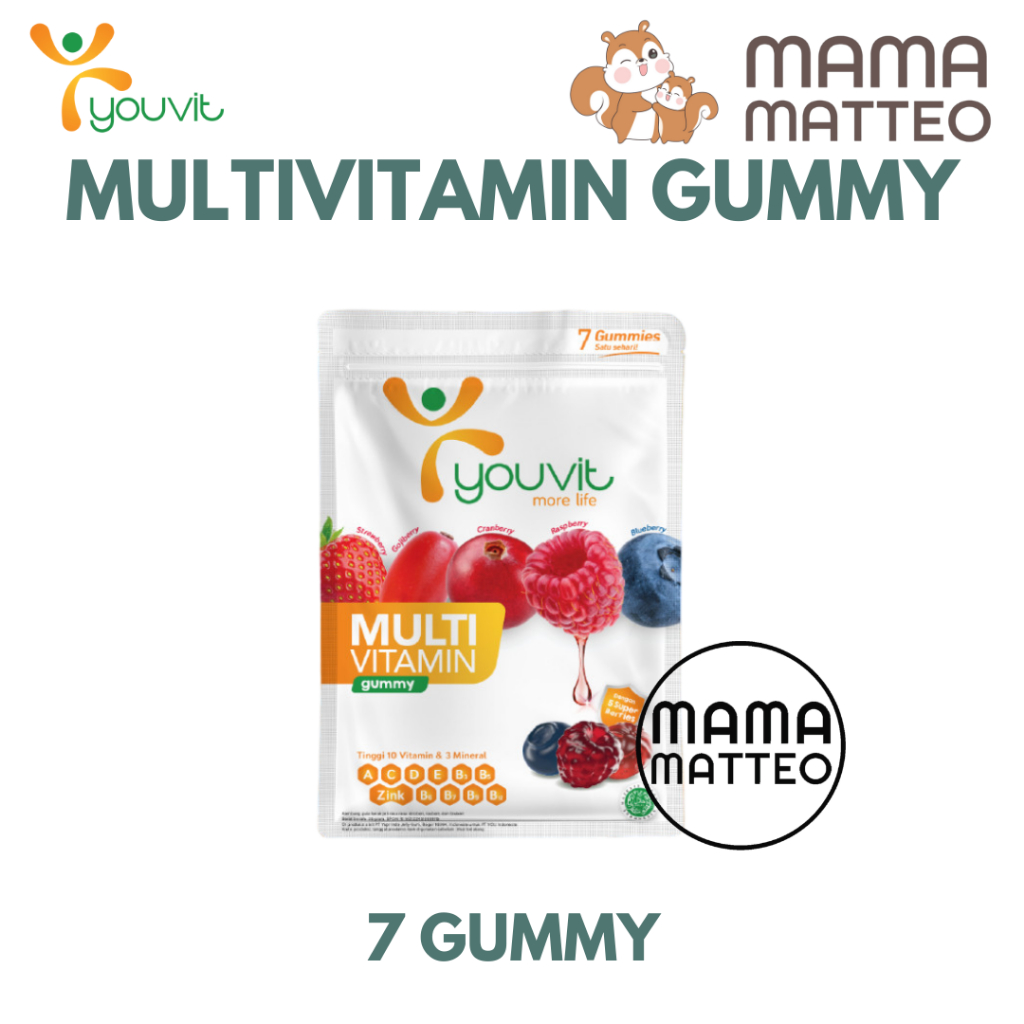 Jual YOUVIT Gummy Multivitamin Adult / Vitamin Imunitas Dewasa / YOUVIT BANDUNG | Shopee Indonesia