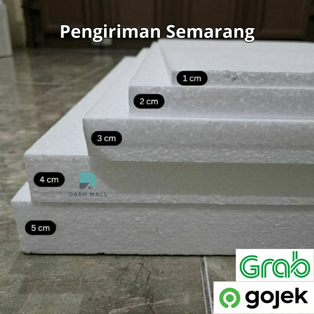 Jual Sterofoam Lembaran 0.5x1 meter Tebal 1 2 3 4 5 cm / Styrofoam ...