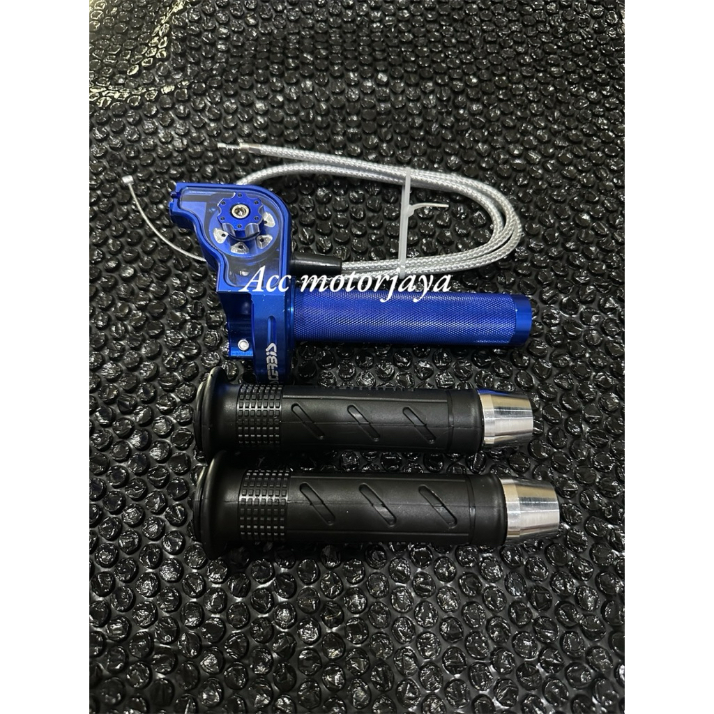 Jual 3in1 gas spontan acerbis v2 + Handle sisik + jalu pcx chrome ...