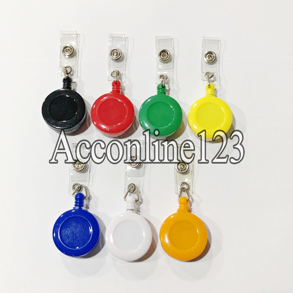 Jual Yoyo ID Card Name Tag Warna Doff / Gantungan ID Card Yoyo Warna ...