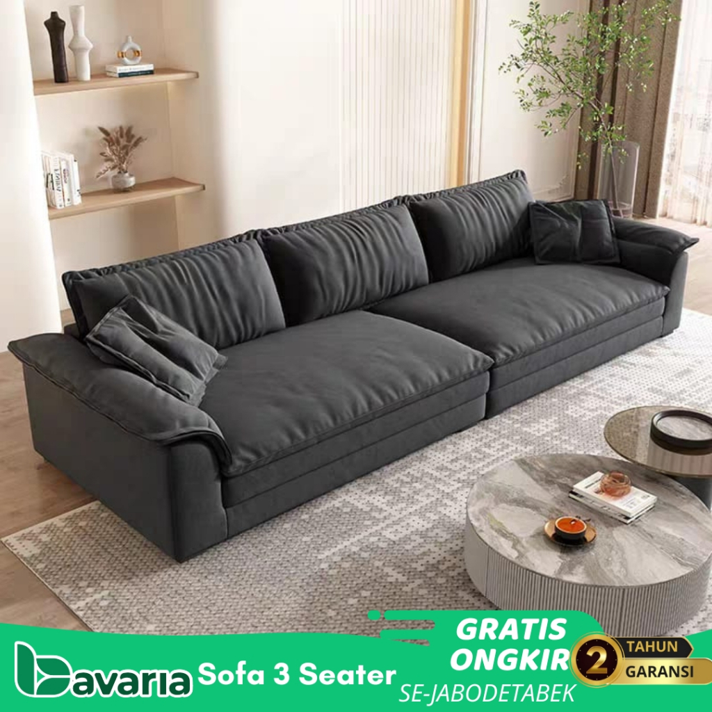 Jual BAVARIA - Sofa Minimalis Ruang Tamu 3 Seater Modern | Shopee Indonesia