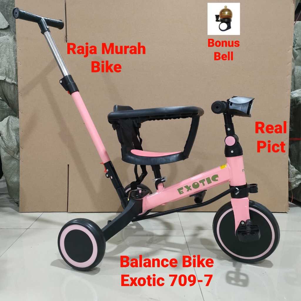 Jual Sepeda Balance Bike Exotic 709-7 Push Bike Sepeda Roda Tiga ...