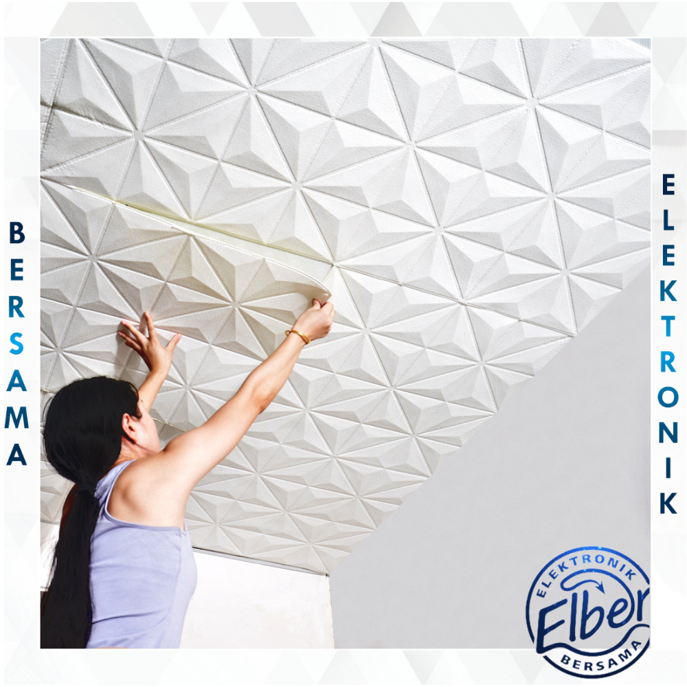 Jual ELBER HL0210 Wallpaper 3D plafon Dinding Langit Atap Kamar Tidur ...